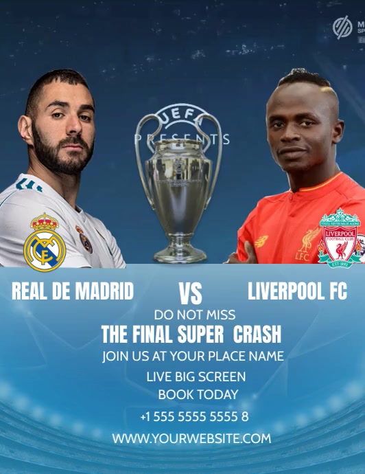 Copy of UEFA champion's league 2022 final game flyer | PosterMyWall