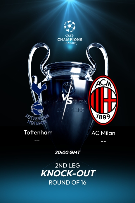UEFA Champions League 2023 Fixture Poster Template | PosterMyWall