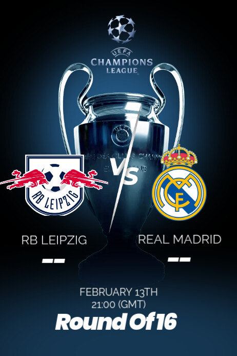 UEFA Champions League 2024 Fixture Poster Template | PosterMyWall