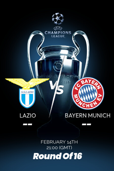 UEFA Champions League 2024 Fixture Poster Template | PosterMyWall