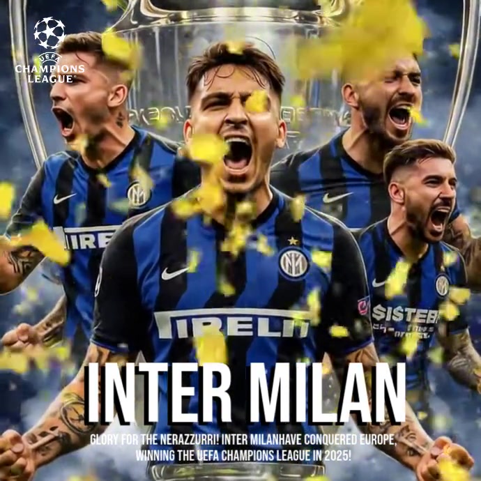 Modèle UEFA Champions League 2025 Winner | PosterMyWall
