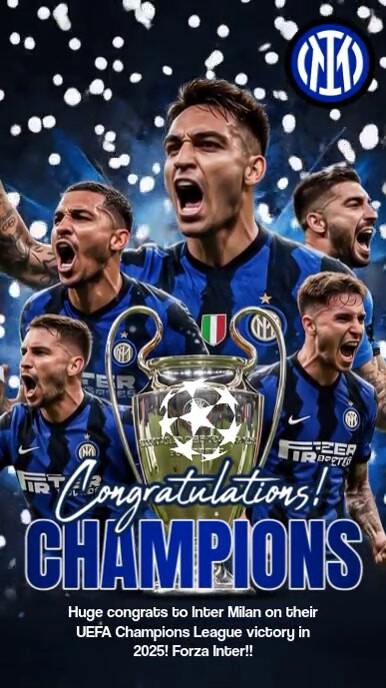 Copy of UEFA Champions League 2025 Winner | PosterMyWall