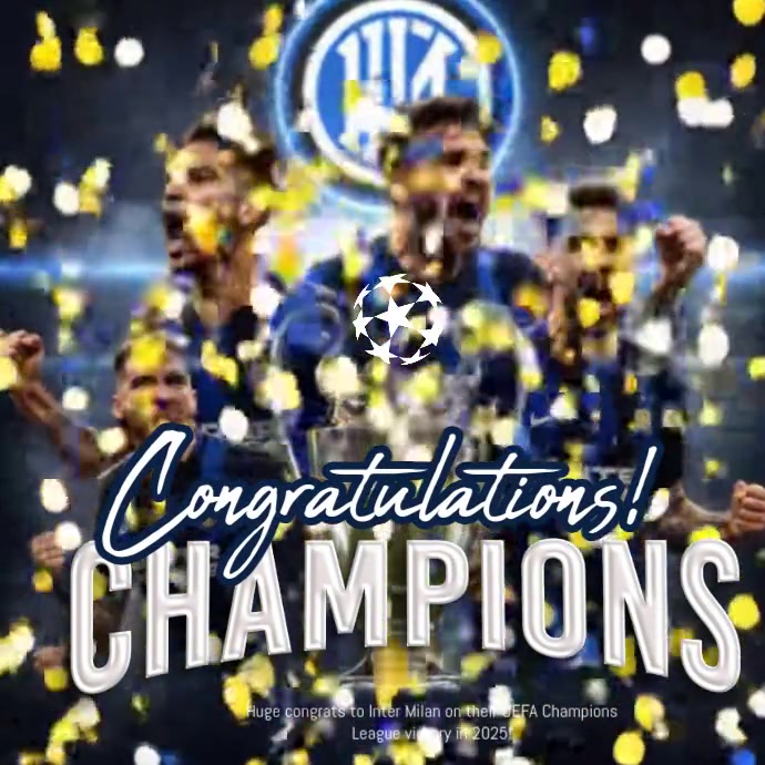 Copy of UEFA Champions League 2025 Winner | PosterMyWall