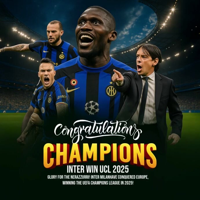 Copy of Uefa Champions League 2025 Winner | PosterMyWall