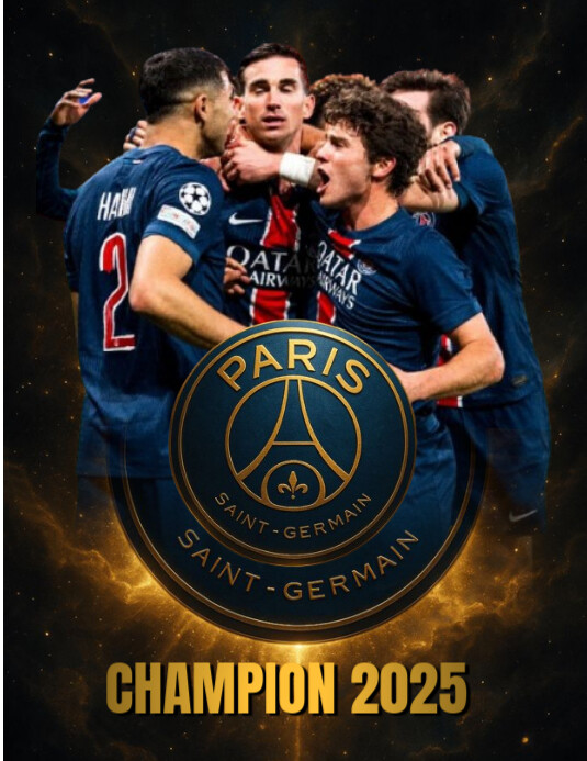 Copy of UEFA champions league champion flyer template | PosterMyWall