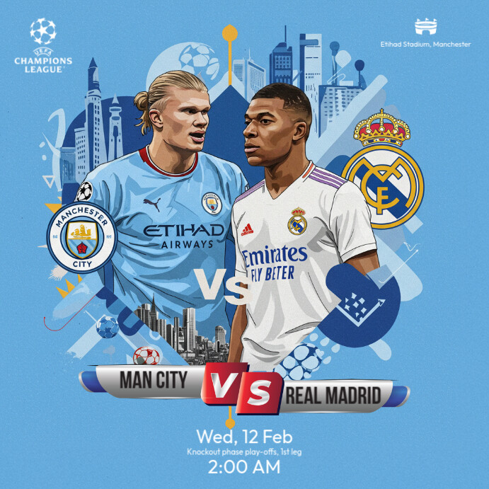 สำเนา UEFA Champions League Instagram Post | PosterMyWall