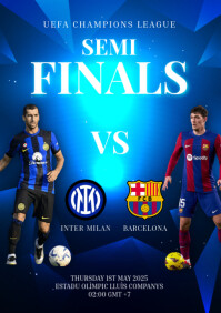 UEFA Champions League Semi Finals Poster Template | PosterMyWall