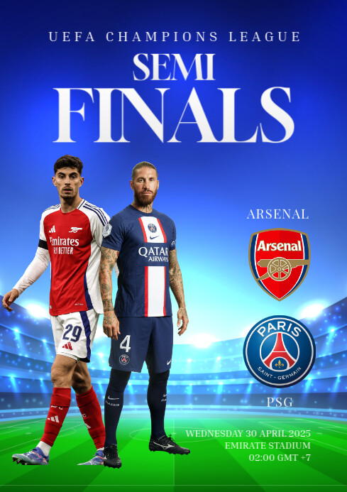 Copy of UEFA Champions League Semi Finals Poster | PosterMyWall