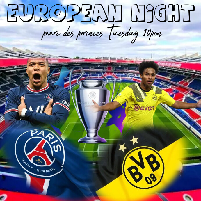 UEFA Template | PosterMyWall