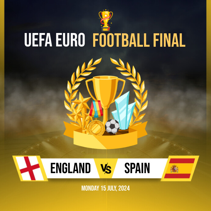 UEFA Euro football match Template | PosterMyWall
