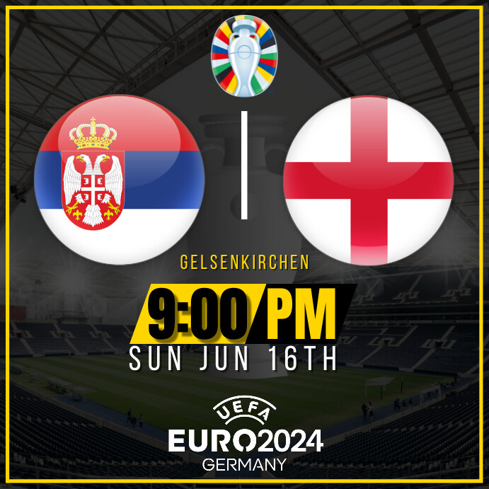 UEFA EURO MATCH Template | PosterMyWall