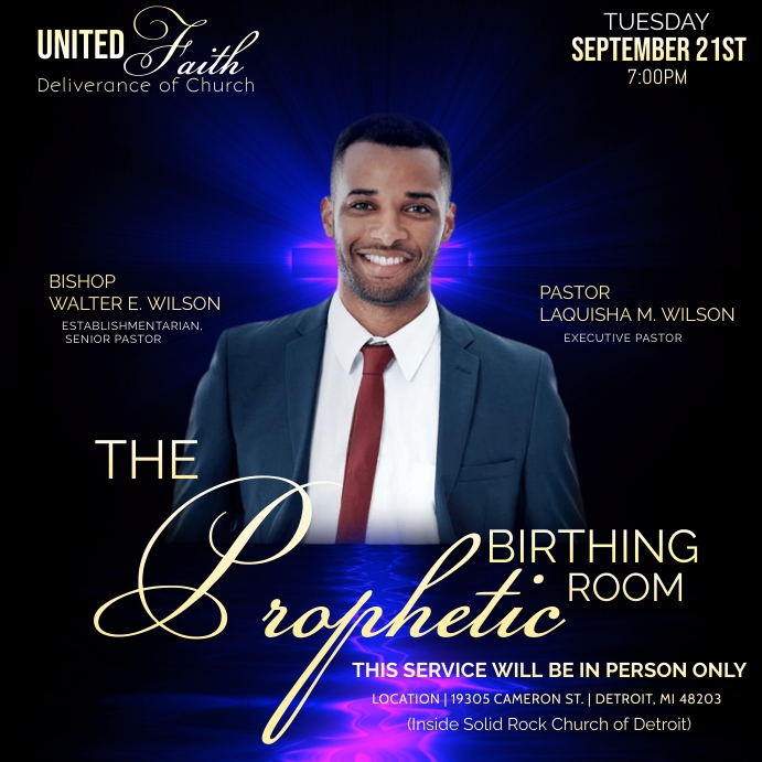 UFDC FLYER REVIVAL , prophetic and prayer ser Template | PosterMyWall