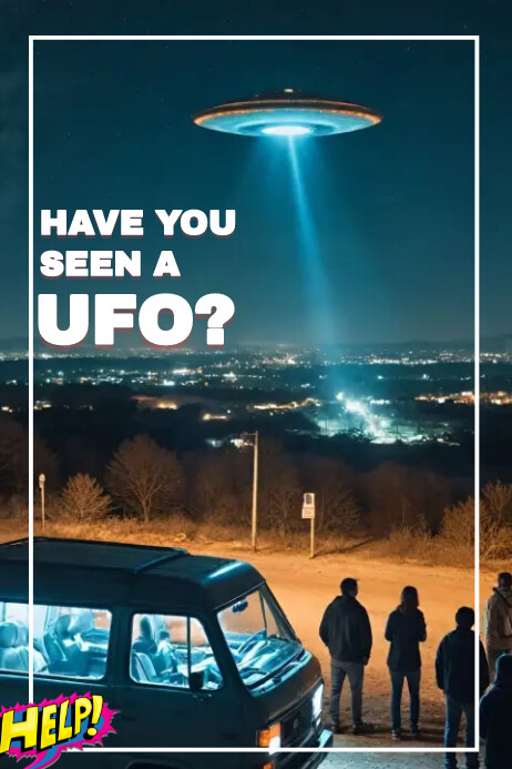 UFO poster Template | PosterMyWall