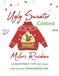 Ugly Sweater Contest Template | PosterMyWall
