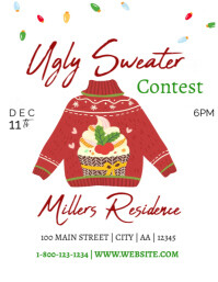 UGLY SWEATER PARTY Template | PosterMyWall