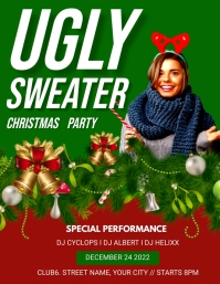 Ugly Christmas Sweater Party Template | PosterMyWall