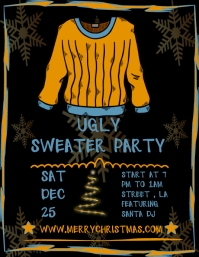 Ugly Christmas Sweater Party Template | PosterMyWall