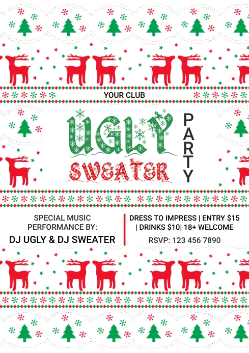 Copy of Ugly sweater party | PosterMyWall
