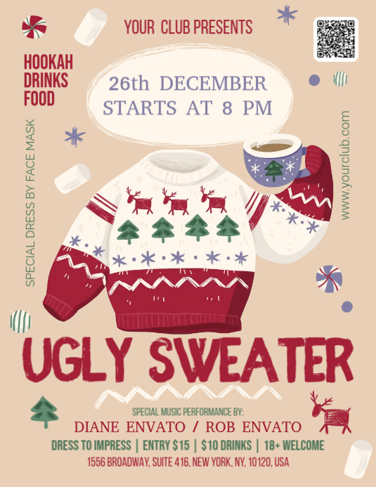 Ugly Sweater Poster Template | PosterMyWall
