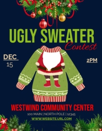 Ugly Sweater Contest Template | PosterMyWall