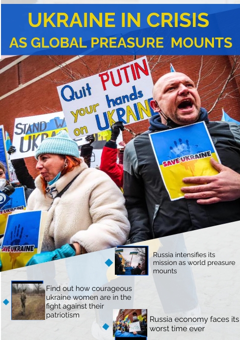 UKRAINE NEWS BLOG POST Template | PosterMyWall