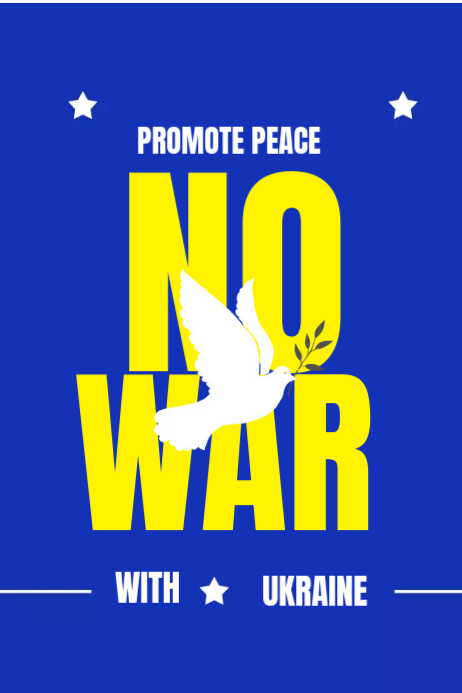 Ukraine War Flyer Template | PosterMyWall