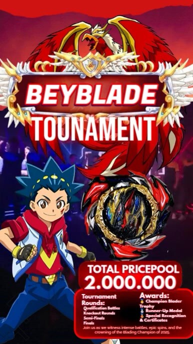 Ultimate Beyblade Championship Battle Clash Template | PosterMyWall