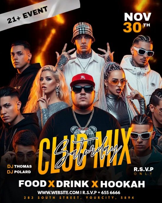 Plantilla de Ultimate Club Mix Party | PosterMyWall