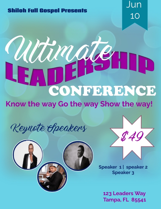 Ultimate Leadership Conference Template | PosterMyWall