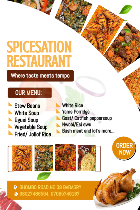 Ultimate Modern Restaurant Menu Delicious Food & Special Offer Flyer ...