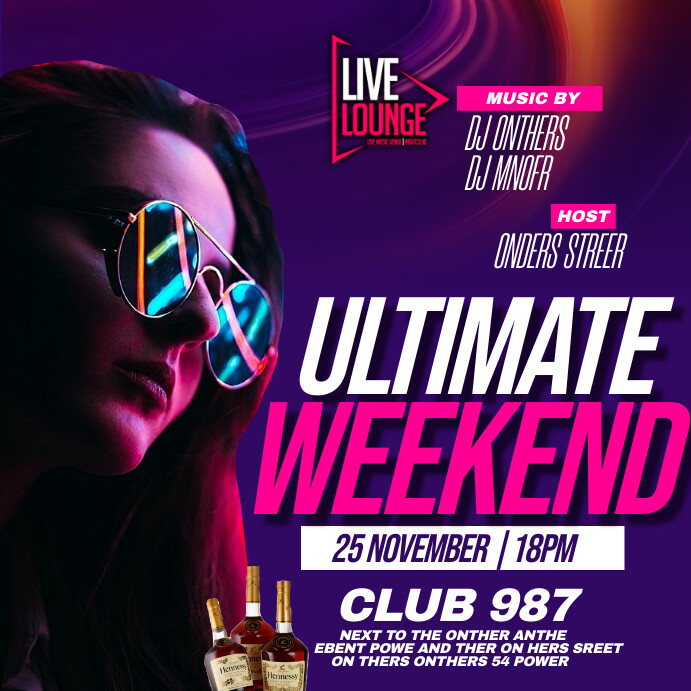 ultimate weekend Template | PosterMyWall