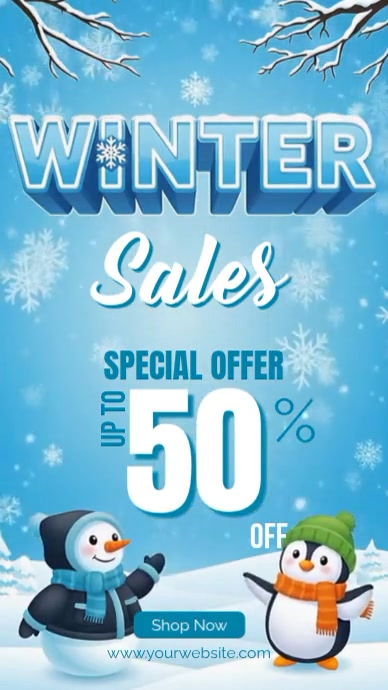 Ultimate Winter Sale – Massive Discounts Across All Categories Template ...