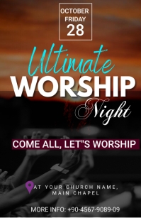 Worship Night / Church Poster Template | PosterMyWall