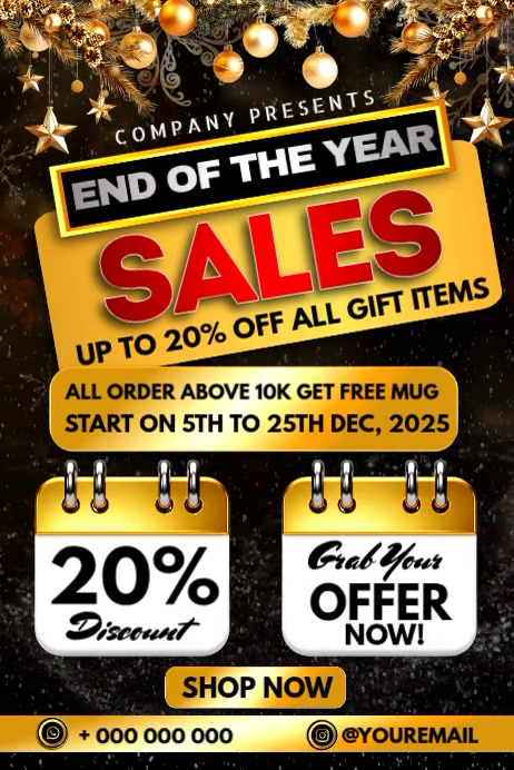 Ultimate Year-End Christmas Deals Template | PosterMyWall