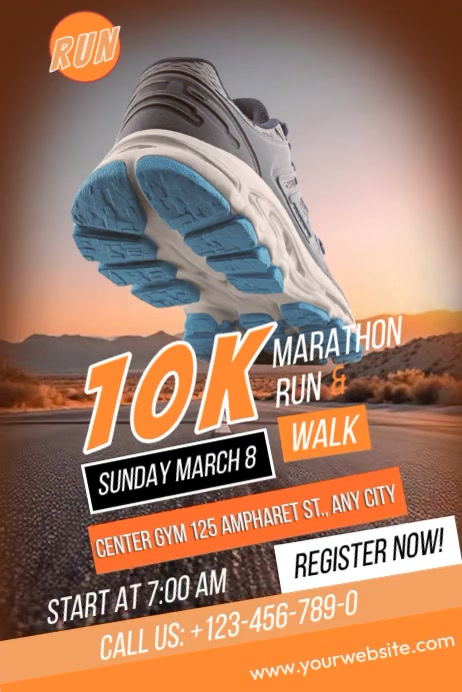 Ultra Trail Run Event Poster Template | PosterMyWall