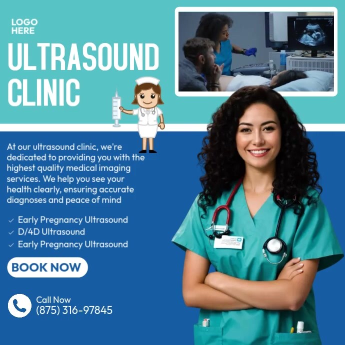 Ultrasound Clinic Template | PosterMyWall
