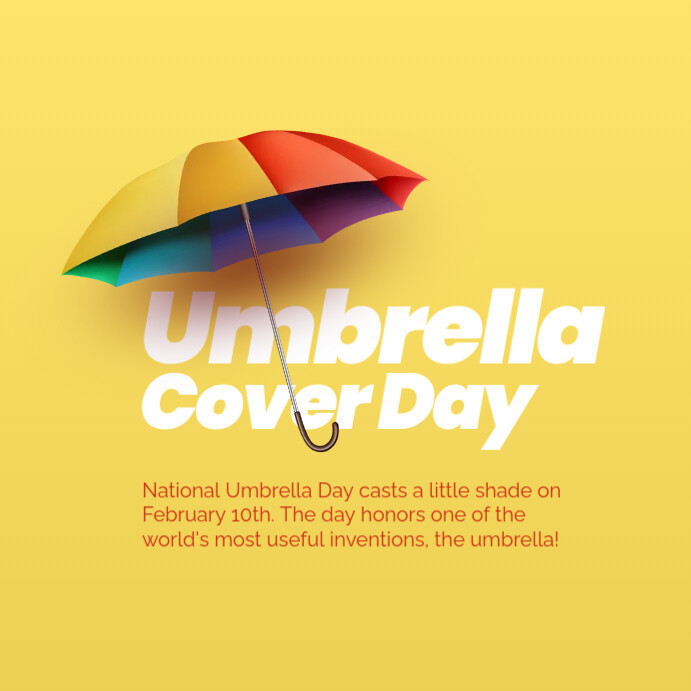 Copy of Umbrella Cover Day Instagram Post | PosterMyWall