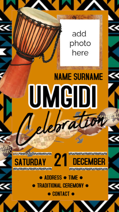 Umgidi Celebration Invite templaat | PosterMyWall