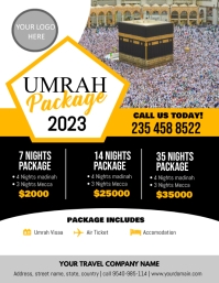 Umrah Package flyer Poster Template | PosterMyWall