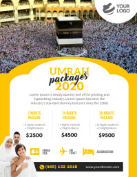 Umrah Package flyer Poster Template | PosterMyWall