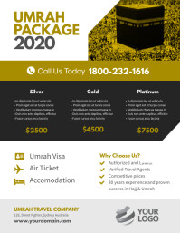 Umrah Package flyer Poster Template | PosterMyWall