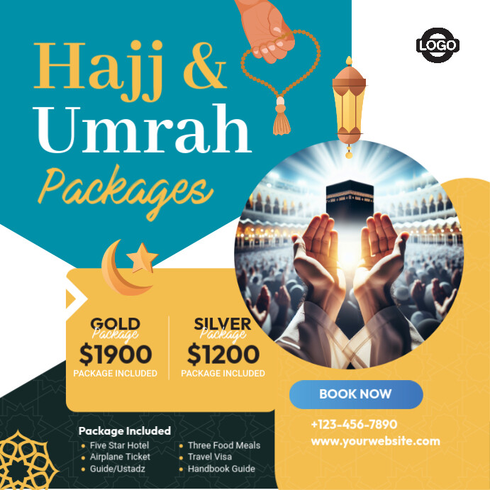 Umrah Package Instagram Post Template | PosterMyWall