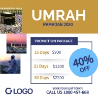 Umrah promo flyer instagram Template | PosterMyWall