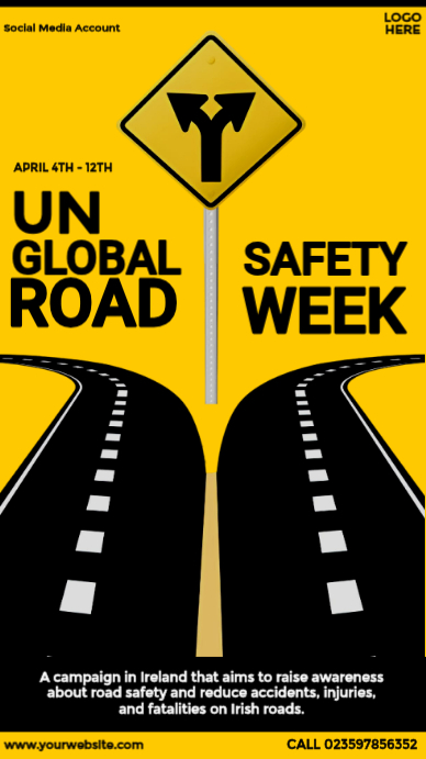 UN Global Road Safety Week Ad Template | PosterMyWall