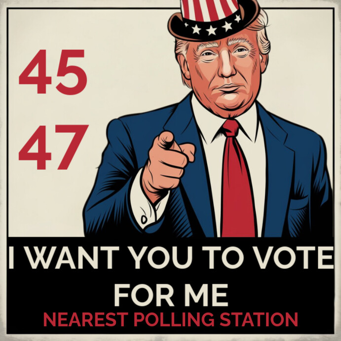 Uncle Trump - I Want You To Vote For Me Template | PosterMyWall