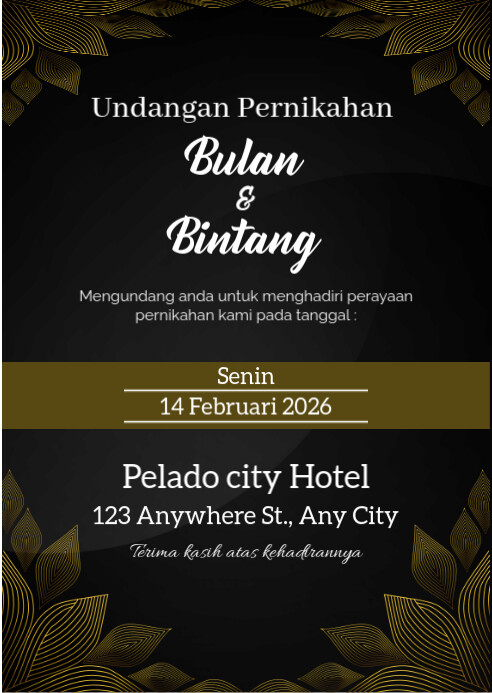 Copy of UNDANGAN PERNIKAHAN | PosterMyWall