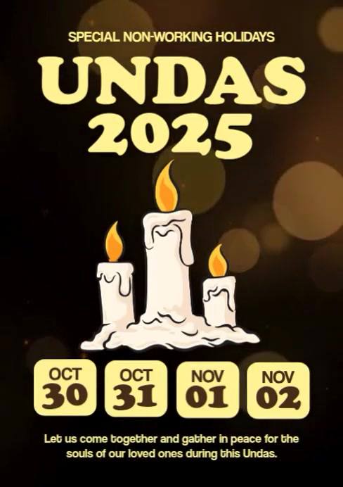 Undas 2025 Flyer Modelo | PosterMyWall