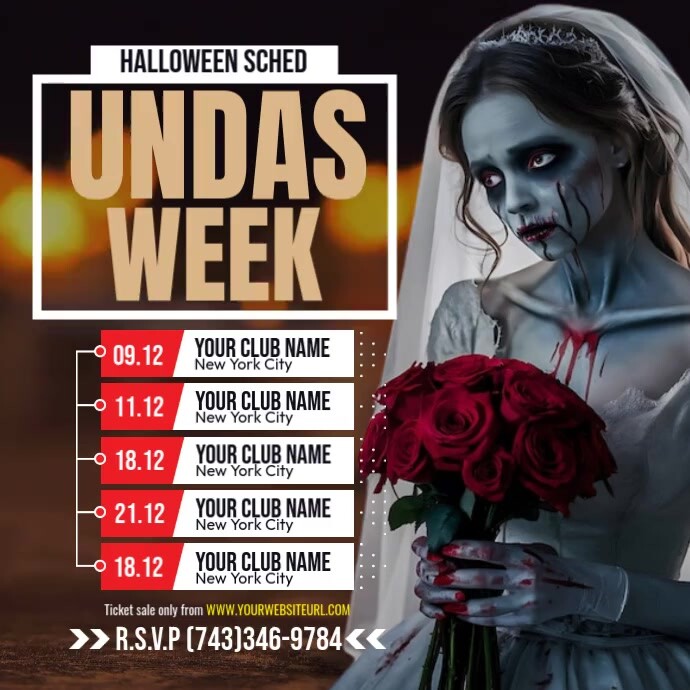 Undas Schedule Template | PosterMyWall