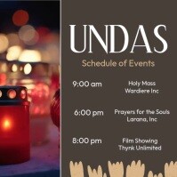Undas Schedule Template | PosterMyWall