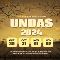 Undas Schedule Template | PosterMyWall